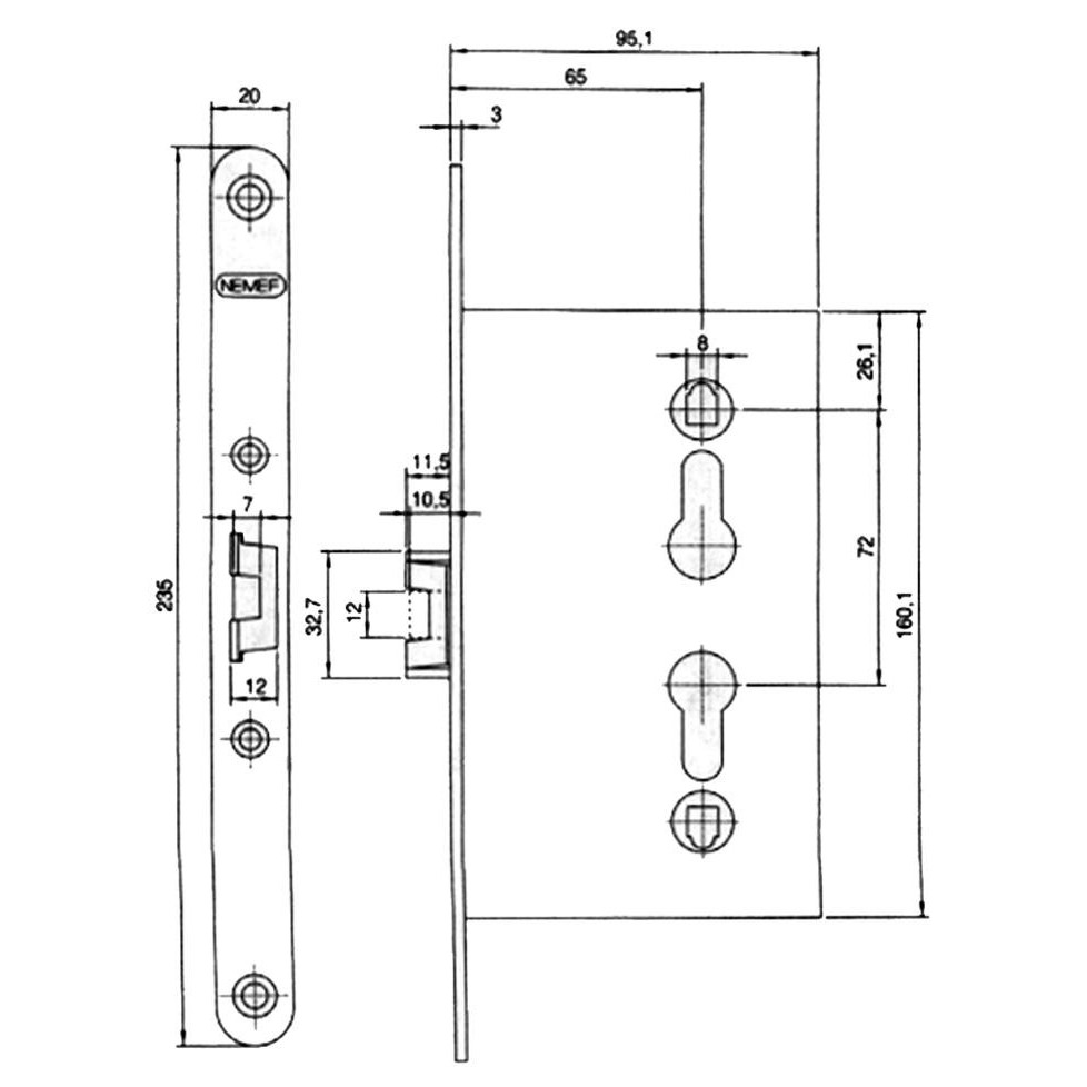 SERRURE NEMEF 1759/29