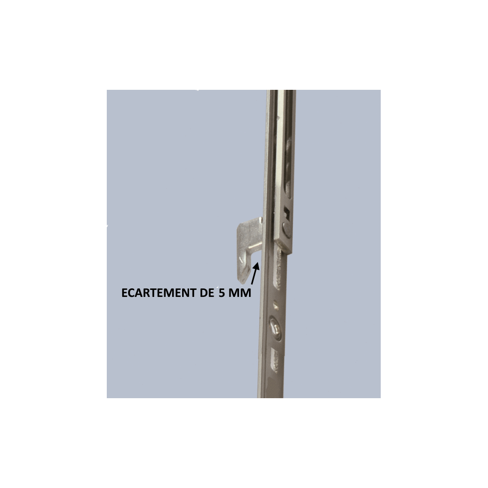 628500 2 crochets de 5 axe 17 cylindre GR600 Coulissant ROTO