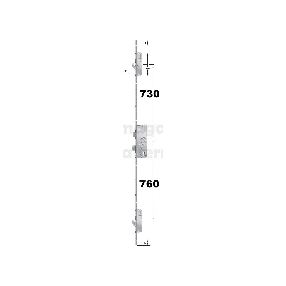 SERRURE KFV AS 2500 45 92